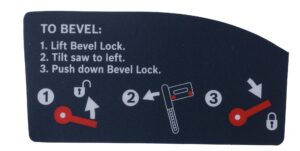 bosch parts 2610953705 label - bevel lock