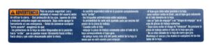 bosch parts 2610015081 fr warning label