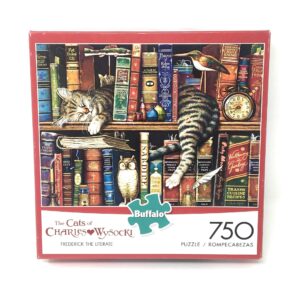 buffalo games - charles wysocki - frederick the literate - 750 piece jigsaw puzzle multicolor, 24"l x 18"w