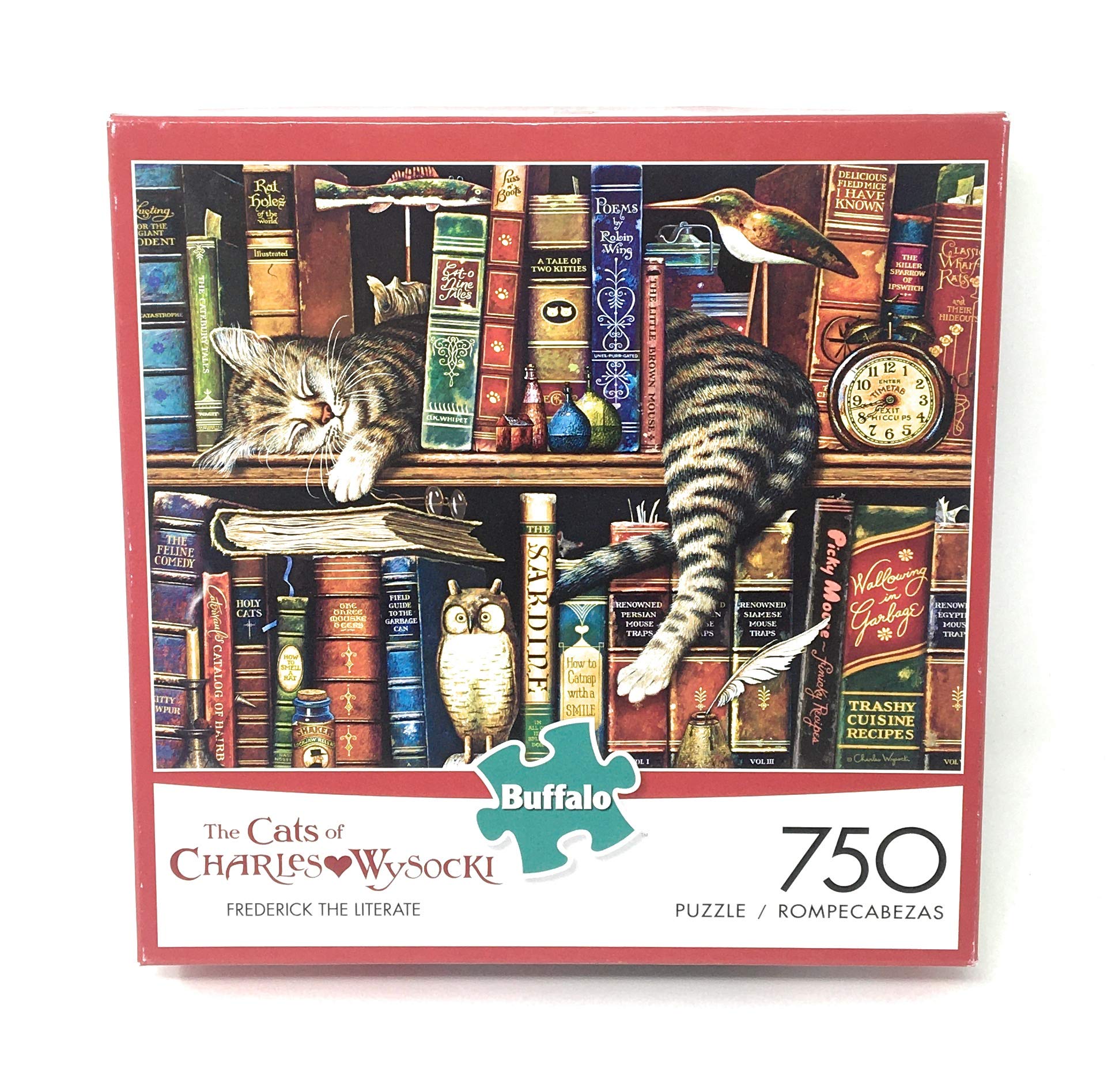 Buffalo Games - Charles Wysocki - Frederick the Literate - 750 Piece Jigsaw Puzzle Multicolor, 24"L X 18"W