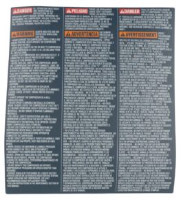 bosch parts 1619p05936 warning label/danger