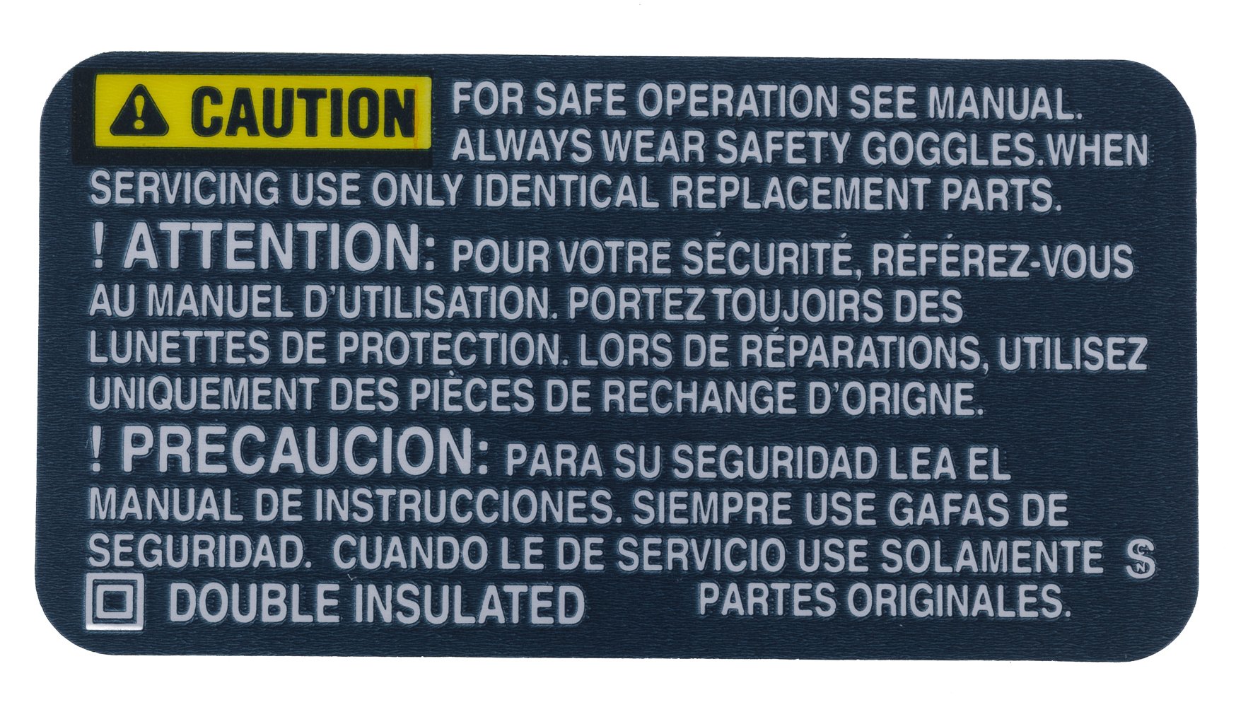 Bosch Parts 2610906850 Caution Label