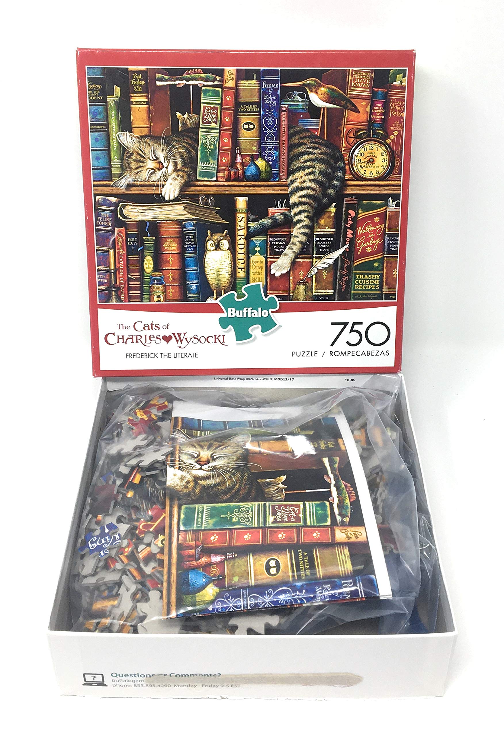 Buffalo Games - Charles Wysocki - Frederick the Literate - 750 Piece Jigsaw Puzzle Multicolor, 24"L X 18"W