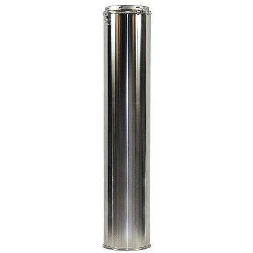 6" x 39" Class A, All Fuel, Double Wall, Insulated, Stainless Steel "Chimney Pipe" 6" Dia. x 39" Length