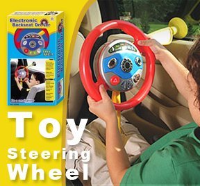 PowerTRC Electronic Backseat Driver Toy | Kids Driving Wheel | Car Toys | Pretend Driving Kids Toy