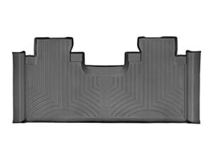 weathertech custom fit floorliners for ford super duty, f-150-2nd row (446975), black