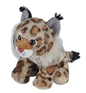 wild republic bobcat plush, stuffed animal, plush toy, gifts for kids, cuddlekins, 8 inches,multi