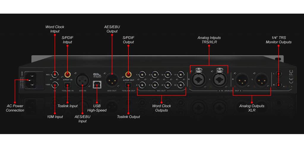 Antelope Audio Pure2 High-End Mastering AD/DA Converter with Acoustically Focused Clocking (AFC) Technology