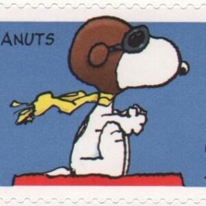 PEANUTS ~ SNOOPY ~ RED BARON ~ CHARLES SCHULZ #3507 Block of 6 x 34¢ US Postage Stamps