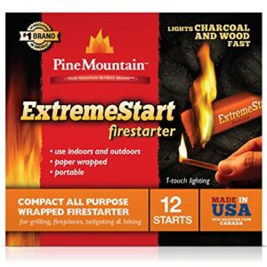 Pine Mountain Firestarters ExtremeStart, 12 Wrapped Fire Starters by Pine Mountain