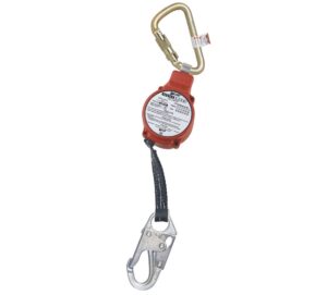 miller fl11-3/11ft by honeywell 11' mini-lite 1" polyester fall limiter with 17d-1 steel twist-lock carabiner and swivel shackle (1/ea)