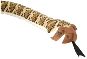 wild republic snake plush, stuffed animal, plush toy, gifts for kids, western diamondback 70"