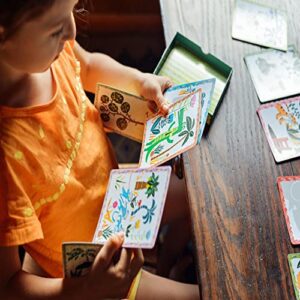 eeBoo: Create a Story Cards, Tell Me a Story, Volcano Island, 36 Cards Included in The Set, Encourages Imagination, Creativity and Story-Telling, for Ages 3 and up