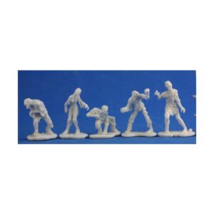 reaper 77342: zombies (5) dark heaven bones plastic miniature