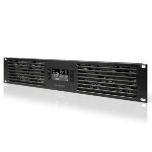 ac infinity cloudplate t7-n, rack mount fan panel 2u, intake airflow, for cooling av, home theater, network 19” racks