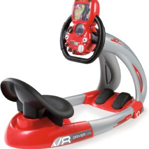 Smoby: V8 Driver, Kids Can Play and Develop Real Life Skills, Features Includes Back Lit Screen, Real Sounds and Mechanical Pedals, for Ages 3 and up