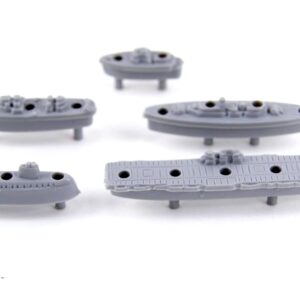 Milton Bradley Battleship Game Replacement Ship Set of 5