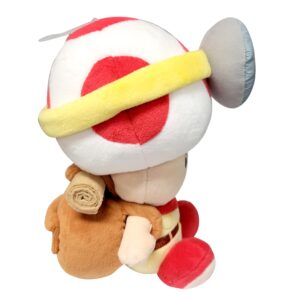 Little Buddy 1408 Super Mario Bros. Captain Toad Sitting Pose Plush, 6.5"