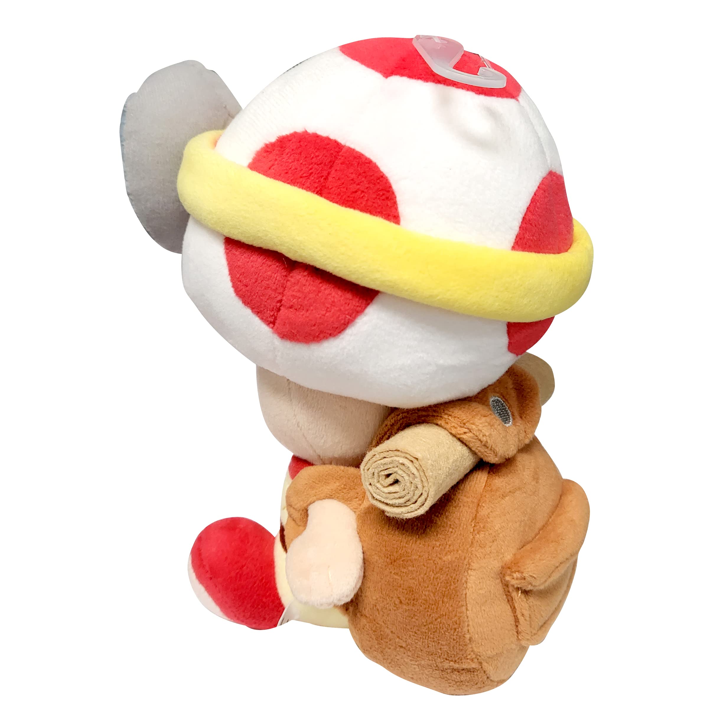 Little Buddy 1408 Super Mario Bros. Captain Toad Sitting Pose Plush, 6.5"