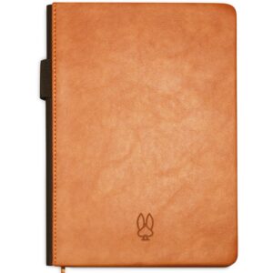 ace music notebook | leather hardcover | songwriting journal | staff paper notebook (premium)