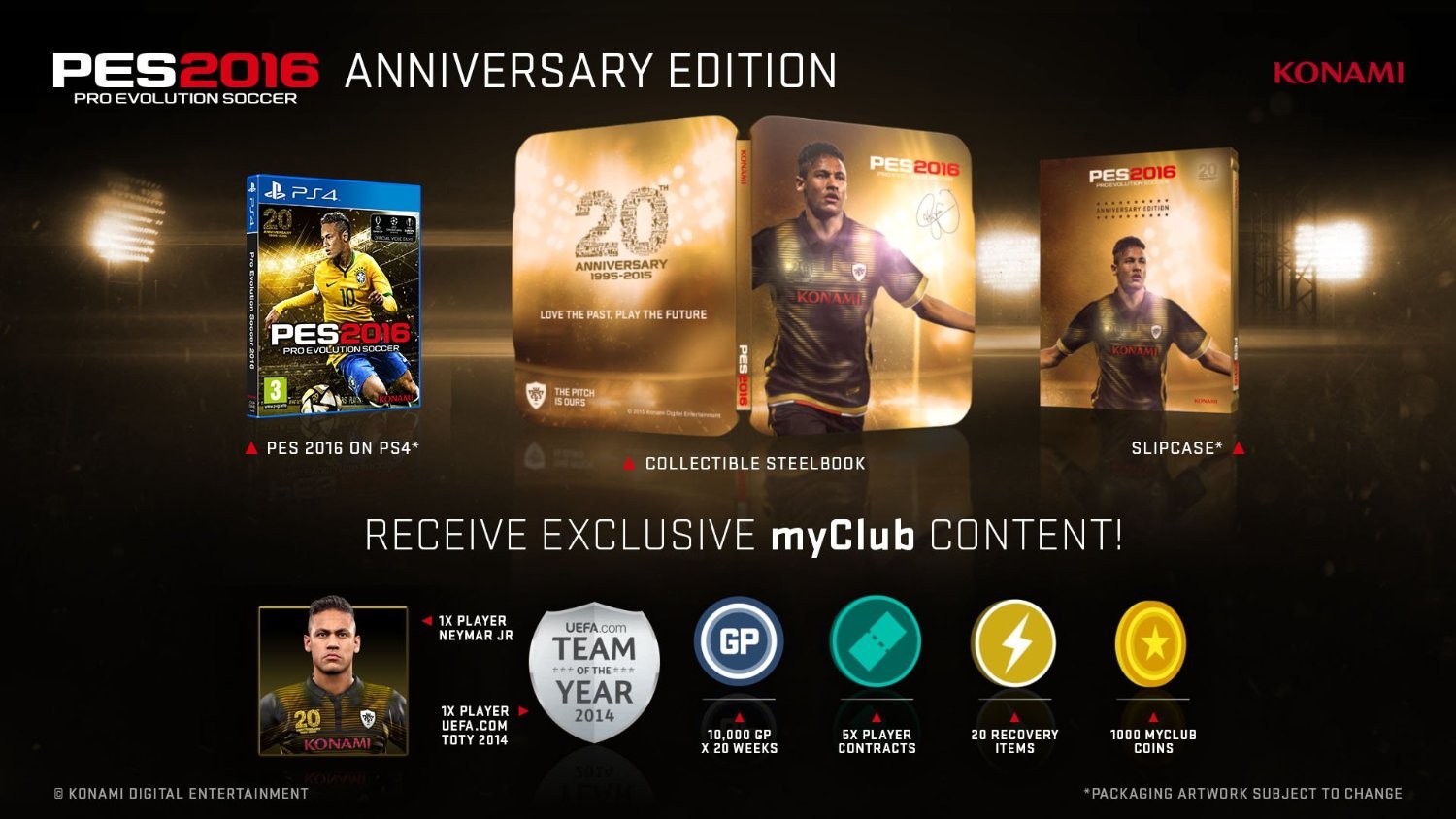 Pro Evolution Soccer 2016 20th Anniversary Edition (PS4)