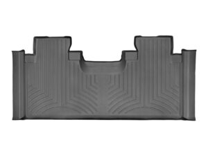 weathertech custom fit floorliners for ford super duty, f-150, f-150 raptor - 2nd row (446973), black