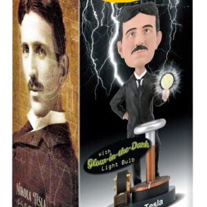 Royal Bobbles Nikola Tesla Bobblehead, Premium Polyresin Lifelike Figure, Unique Serial Number, Exquisite Detail