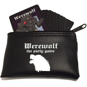 apostrophe games werewolf the party game – 42 role cards, for 7 to 30 players – halloween game night, for adults and teens – interactive board game, stocking stuffer