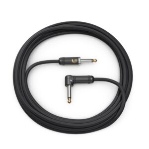 D'Addario Guitar Cable - American Stage - Made in the USA - Geo Tip for Secure Connection - 1/4 Inch Male to 1/4 Inch Male - 15 Feet - Straight End/Right Angle - 1 Pack