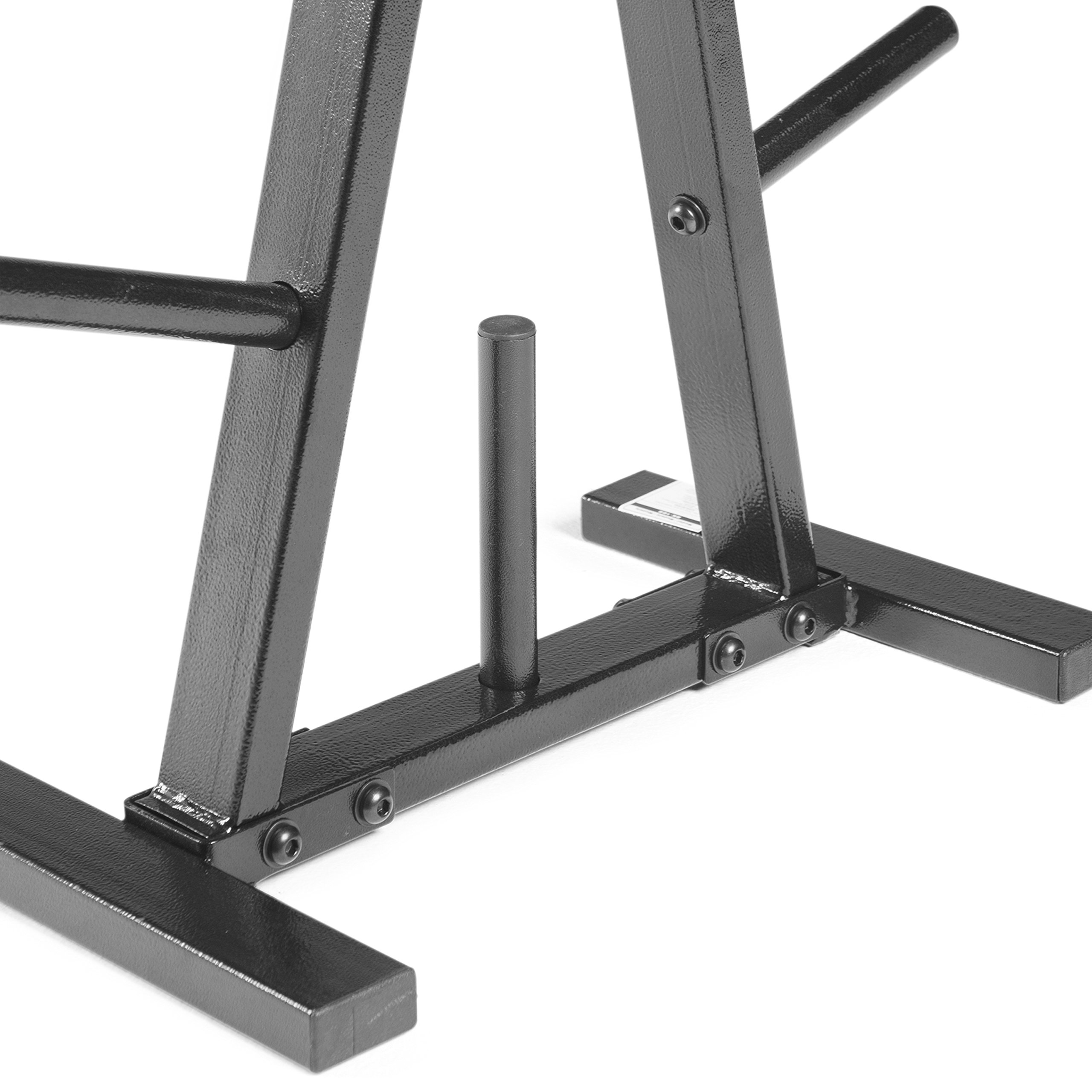 CAP Barbell 1-Inch Plate Tree Rack, Black