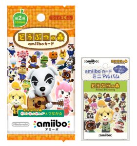 nintendo 3ds animal crossing amiibo card 2nd (5 pack + amiibo card mini album (20 holds allowed) set)