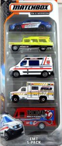 matchbox, on a mission 2015 series, emt 5-pack