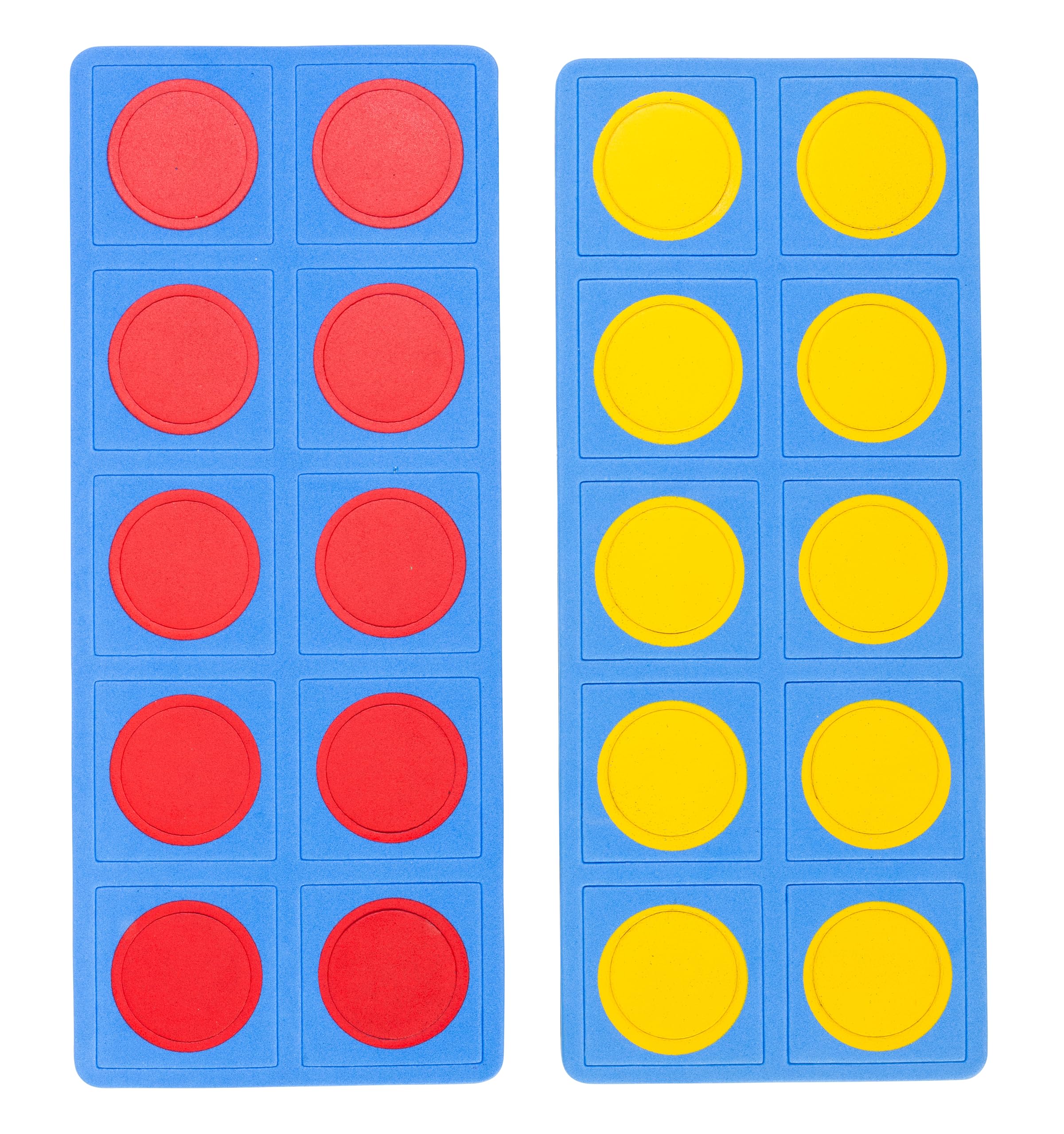 LEARNING ADVANTAGE Giant Magnetic Foam Ten Frames - 2 Frames with 20 Disks - Early Math Manipulative - Teach Number Concepts and Operations