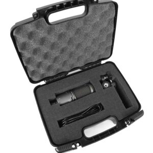 CASEMATIX Studio Microphone Case Compatible with Condenser, Capsule, Tube MXL Genesis, V67G, V69, 770, 990, 550, 551, 440, 4000, 5000, V67, V87, V250 and Accessories