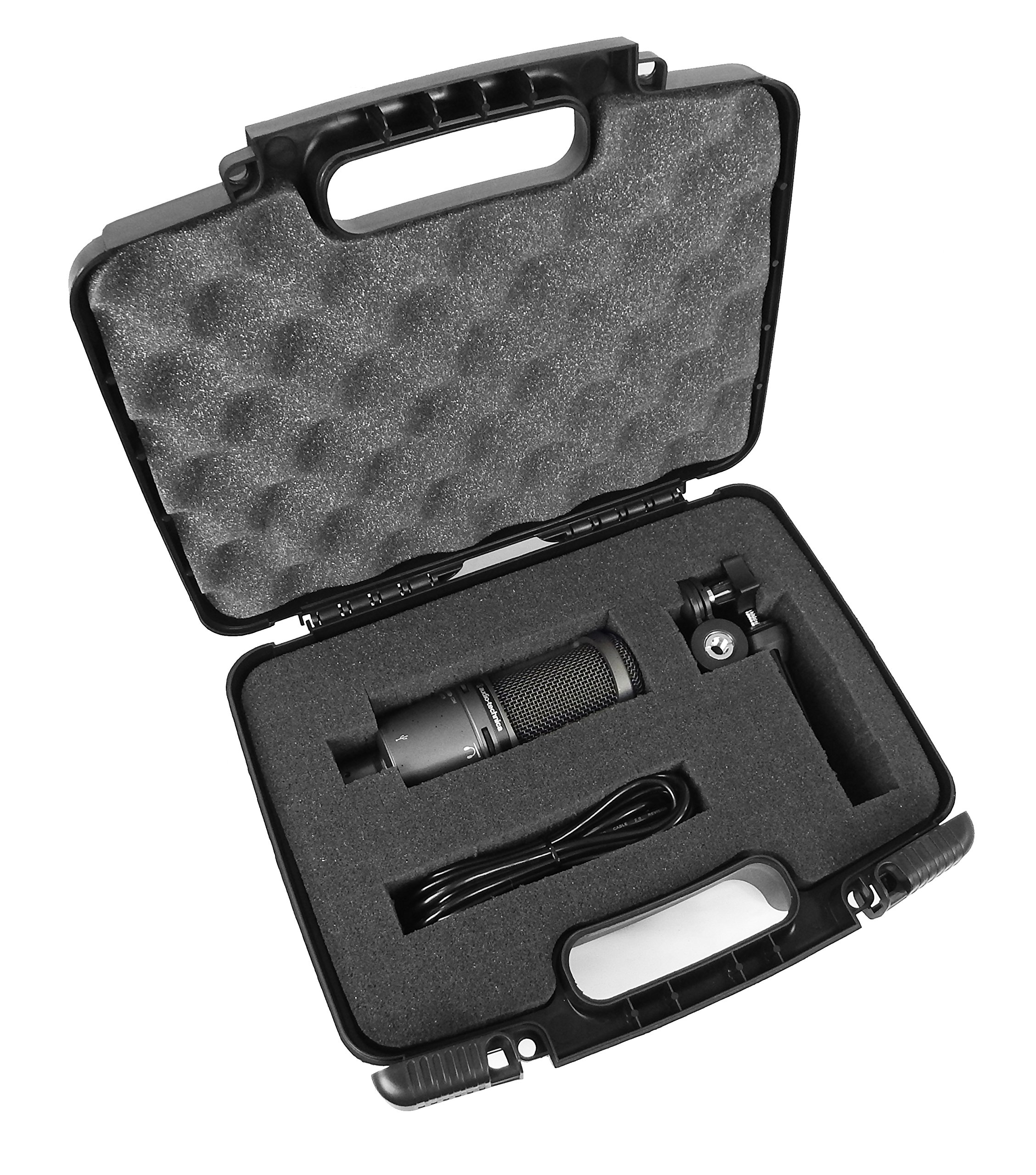 CASEMATIX Studio Microphone Case Compatible with Condenser, Capsule, Tube MXL Genesis, V67G, V69, 770, 990, 550, 551, 440, 4000, 5000, V67, V87, V250 and Accessories