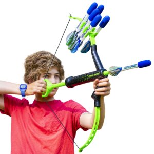 original and superior faux bow 4.0 lizardite - kids bow and arrow set - durable impact foam tip arrows - outdoor toy for girls and boys - perfect for backyard target practice - beware of imitations