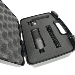 CASEMATIX Studio Microphone Case Compatible with Condenser, Capsule, Tube MXL Genesis, V67G, V69, 770, 990, 550, 551, 440, 4000, 5000, V67, V87, V250 and Accessories