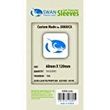 swan card sleeves (60x120mm) - 150 pack, thin sleeves - jamaica