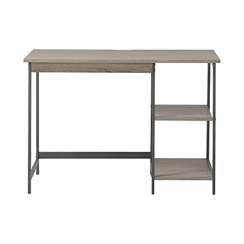 Signature Design by Ashley Soho Modern Home Office Desk & 4-Shelf Bookcase Set, Reclaimed Wood