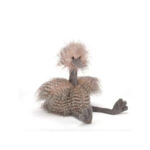 jellycat mad pet odette ostrich stuffed animal, 17 inches | bird plush toy | classic children's gift