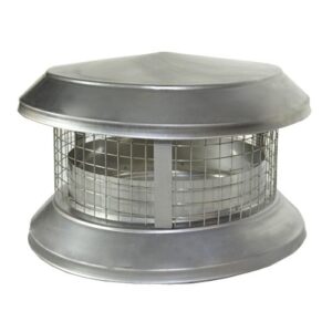 shasta vent 8" dia. i.d. class a, all fuel, ss chimney cap for 8" shasta vent chimneys