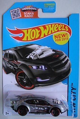 HOT WHEELS HW CITY NEW FOR 2015 SILVER SUPER VOLT SHOWDOWN SCAN & RACE! 22/250