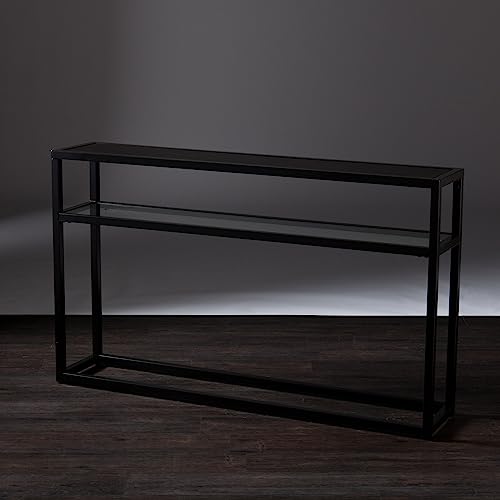 SEI Furniture Baldrick Narrow Console Table, 50.25 in x 10 in x 30.25 in, Black