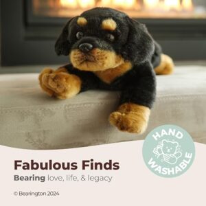 Bearington Collection Gunner The Rottweiler Stuffed Animal, 15 Inch Dog Stuffed Animal