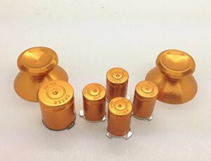 gametown® thumbsticks and bullet abxy&guide buttons for xbox 360 controllers color gold