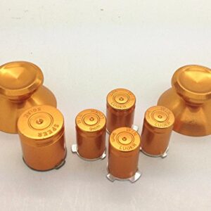 Gametown® Thumbsticks and Bullet ABXY&Guide Buttons for Xbox 360 Controllers Color Gold