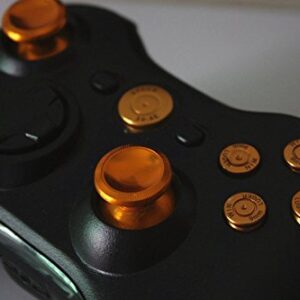 Gametown® Thumbsticks and Bullet ABXY&Guide Buttons for Xbox 360 Controllers Color Gold