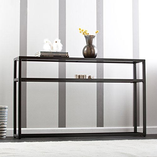 SEI Furniture Baldrick Narrow Console Table, 50.25 in x 10 in x 30.25 in, Black