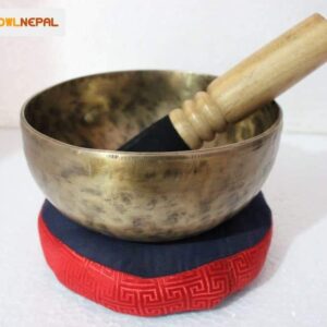 Solar Plexus Chakra E Note Auntic Hand Hammered Tibetan Meditation Singing Bowl 7 Inches - Yoga Old Bowl By Singing Nepal