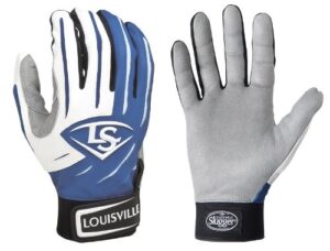 louisville slugger 1pr bgs714 mens xx-small royal blue series 7 batting gloves